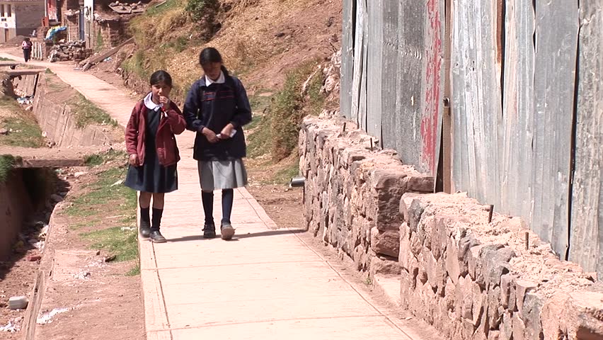 Cusco, Peru, South America. October 2007 Video Footage Of Poor Children ...
