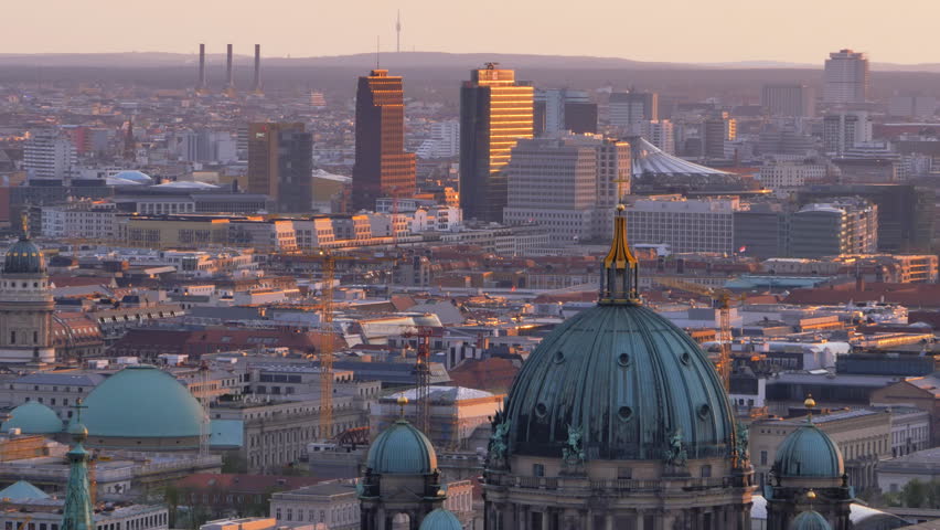 Berlin Cityscape Skyline at the Stock Footage Video (100% Royalty-free ...