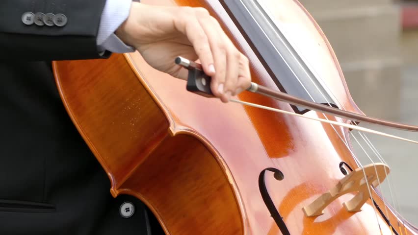 Musician in Costume Plays Cello Stock Footage Video (100% Royalty-free ...