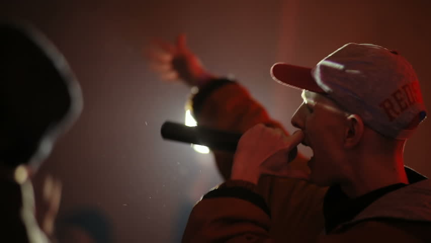 Young Stylish Man Singing Rap Stock Footage Video (100% Royalty-free ...