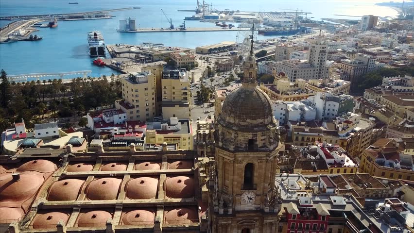Cityscape and landscape in Malaga, Spain image - Free stock photo ...