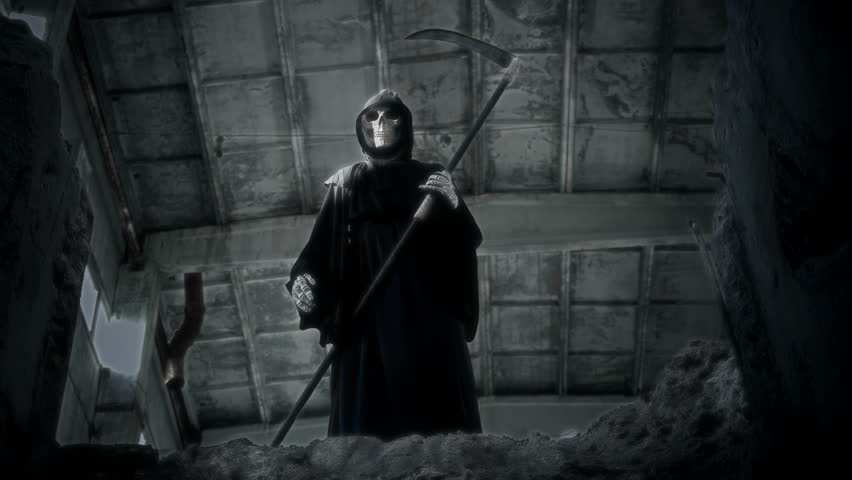 Death with a Scythe Waving Video de stock (totalmente libre de regalías ...