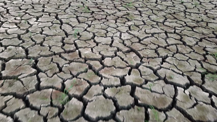 Flying Over Drought Land, 4k Stock Footage Video (100% Royalty-free ...