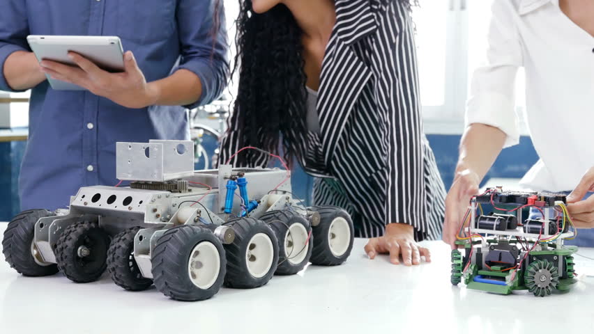Teenager Engineer Develop Robot at Stock Footage Video (100% Royalty ...