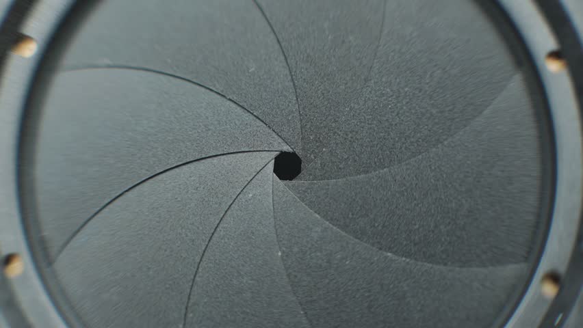 Camera Lens Aperture Iris Diaphragm Stock Footage Video (100% Royalty ...
