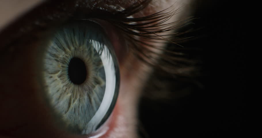 Macro Beauty Eye Opening Looking Stock Footage Video (100% Royalty-free ...