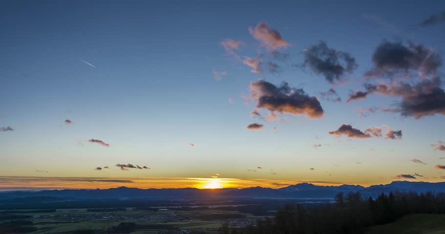 Shining sunset behind the hill image - Free stock photo - Public Domain ...