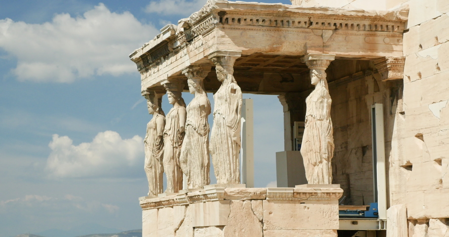 Side of the Parthenon in Athens, Greece image - Free stock photo ...