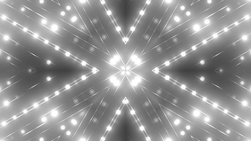 Bright Beautiful Grey Disco Background. Flood Lights Silver With ...