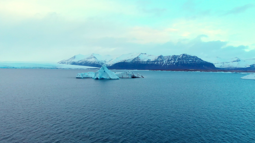 Iceberg flow in the landscape in Greenland image - Free stock photo ...