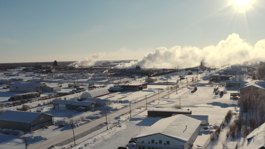 Aerial of High Level, Alberta Stock Footage Video (100% Royalty-free ...