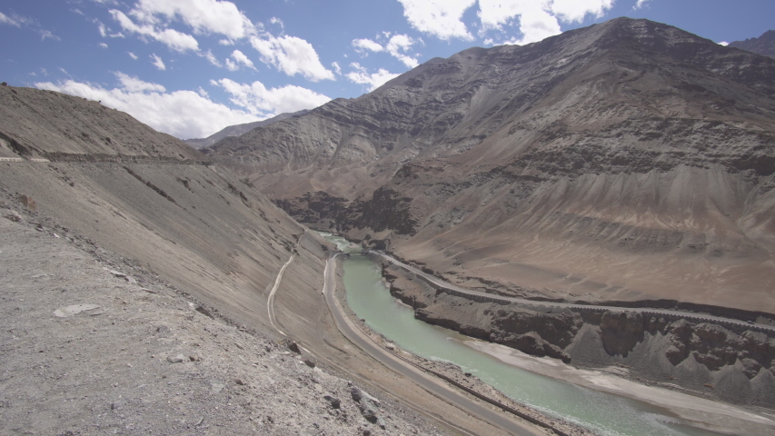 Indus River Valley landscape with mountains image - Free stock photo ...