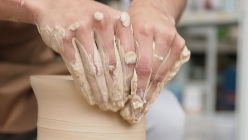 hands-working-clay-making-pottery image - Free stock photo - Public ...