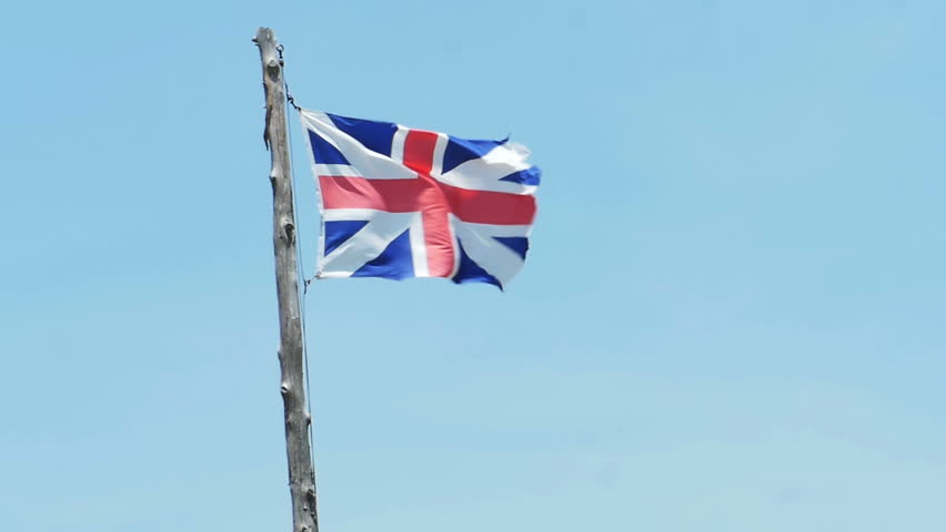 English Flag Colony Union Jack Stock Footage Video (100% Royalty-free ...
