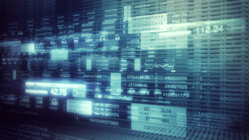 Stock Market And Financial Data Animation Stock Footage Video 1770125 ...
