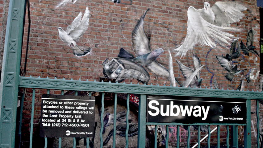 NEW YORK - JULY 3, 2015: Fort Greene Subway Station With Famous Mural ...