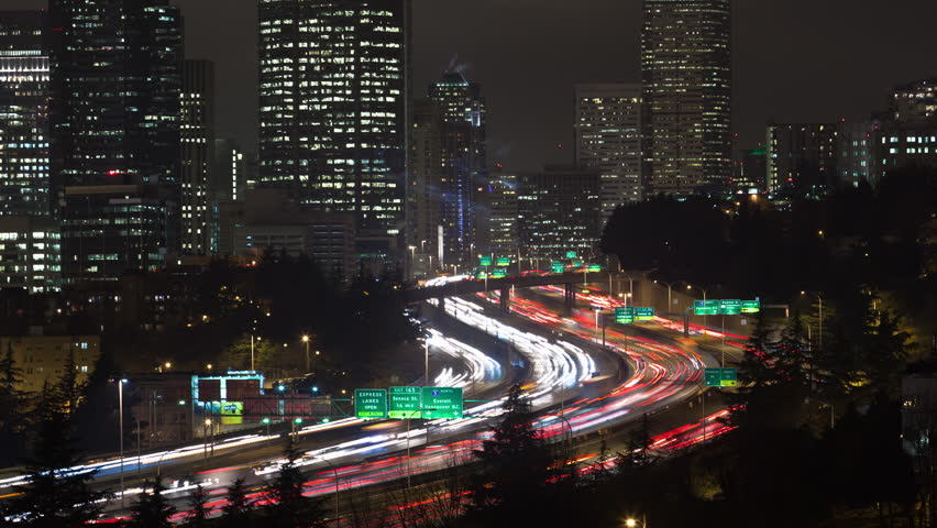 Night Time Skyline in Seattle, Washington image - Free stock photo ...