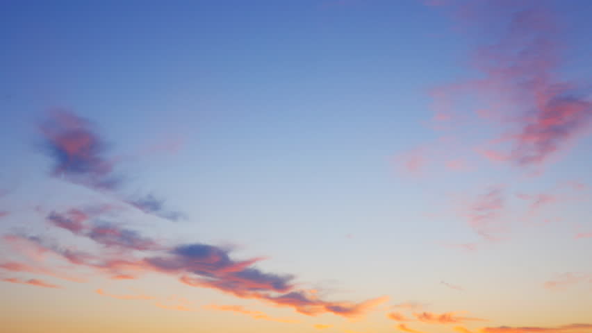 Beautiful Timelapsed Sunrise Through The Many Layers Of Clouds. (High ...