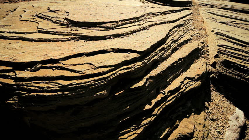 Striations in Rock Formations Caused Stock Footage Video (100% Royalty ...