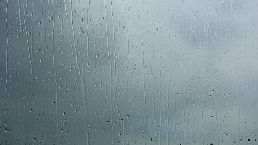 Rain Pouring Down a Window Stock Footage Video (100% Royalty-free ...