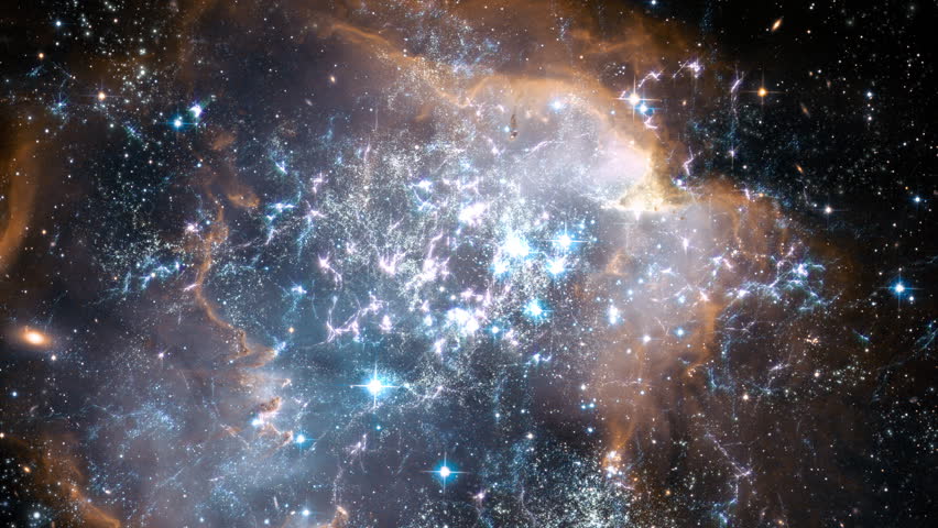 Travelling Through Star Fields Deep In Space. Stock Footage Video ...