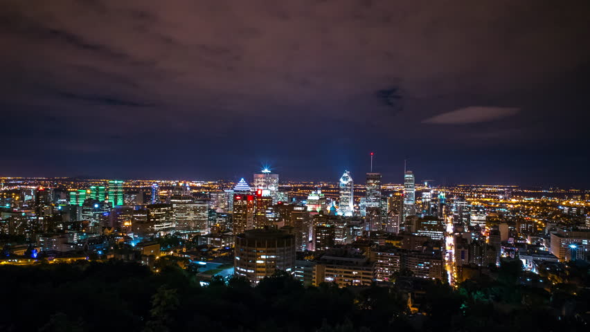Montreal City at Night Time Vidéos de stock (100 % libres de droit ...