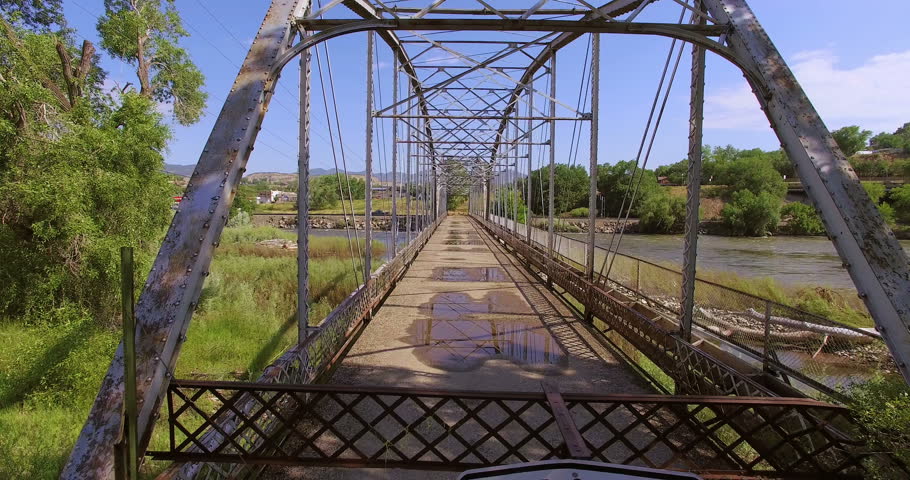 Old Bridge Over Colorado River Stock Footage Video (100% Royalty-free ...