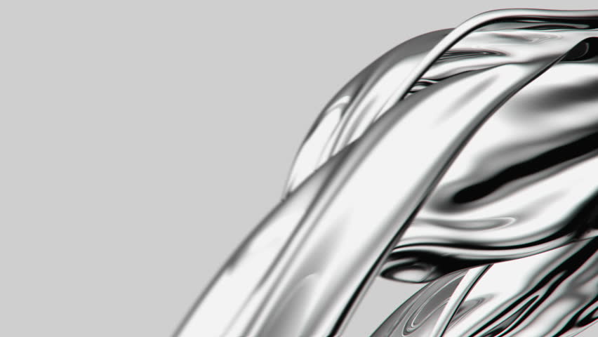 3 Silver Strips Flowing By Stock Footage Video (100% Royalty-free ...