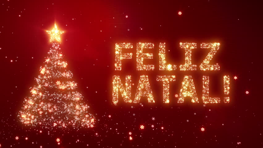 Feliz Natal. Christmas Background with Stock Footage Video (100% ...
