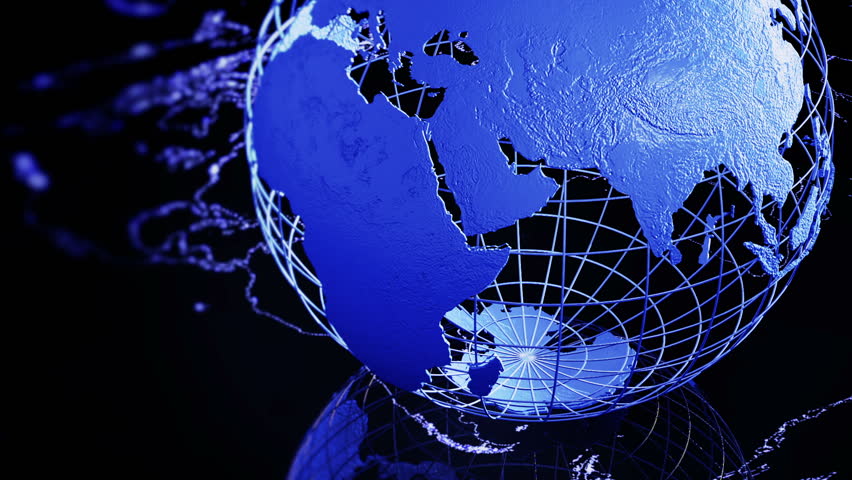 Stock video of abstract wire globe ,animation is looped | 1194385 ...
