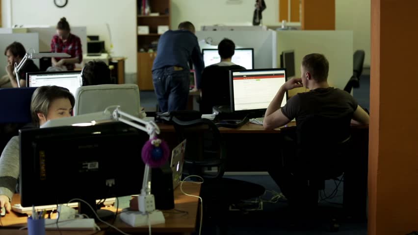 Programmers Working On the Computer Stock Footage Video (100% Royalty ...