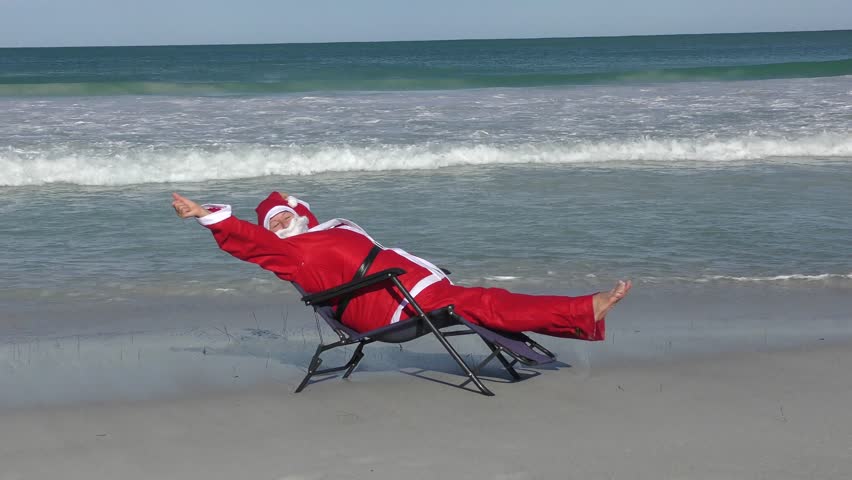 Stock Video Of Santa Claus Lying Relaxed Resting Bare 12080465 Shutterstock
