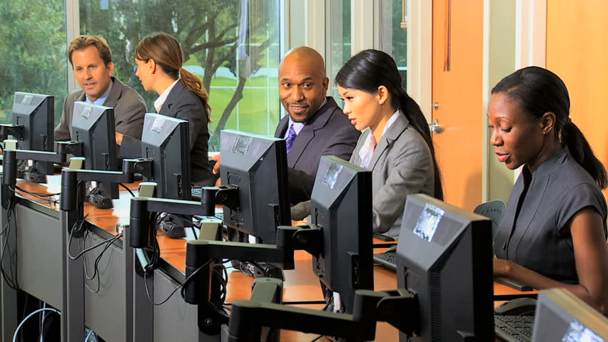 Male African American Sales Manager Giving Multi Ethnic Team Latest ...