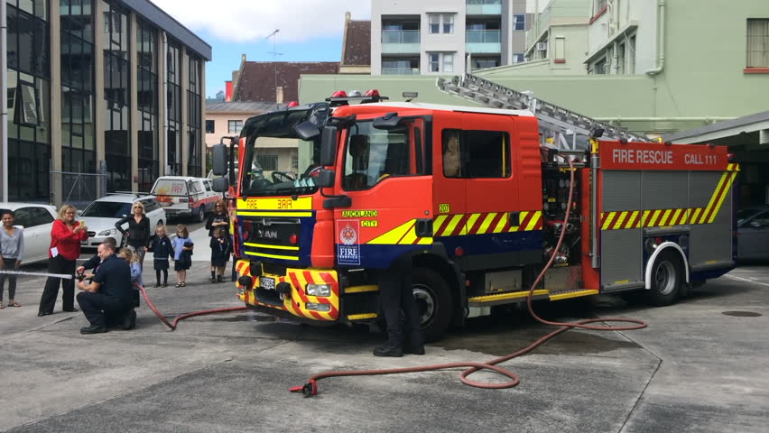 AUCKLAND - OCT 27 2015:Fire Safety Education Day In Auckland City Fire ...