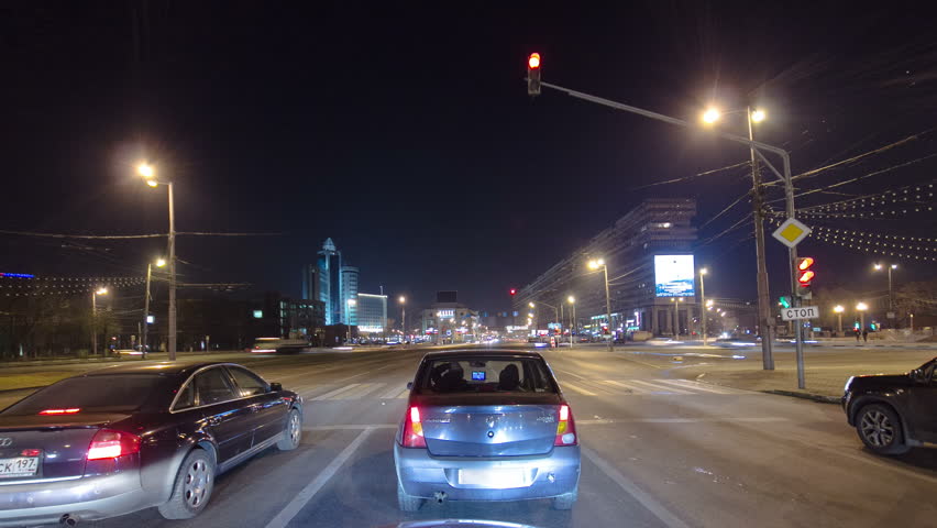 Drive Through Traffic of Cars Stock Footage Video (100% Royalty-free ...