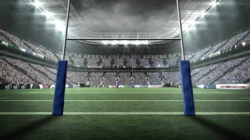View Of A Rugby Stadium In Night During World Cup Stock Footage Video ...