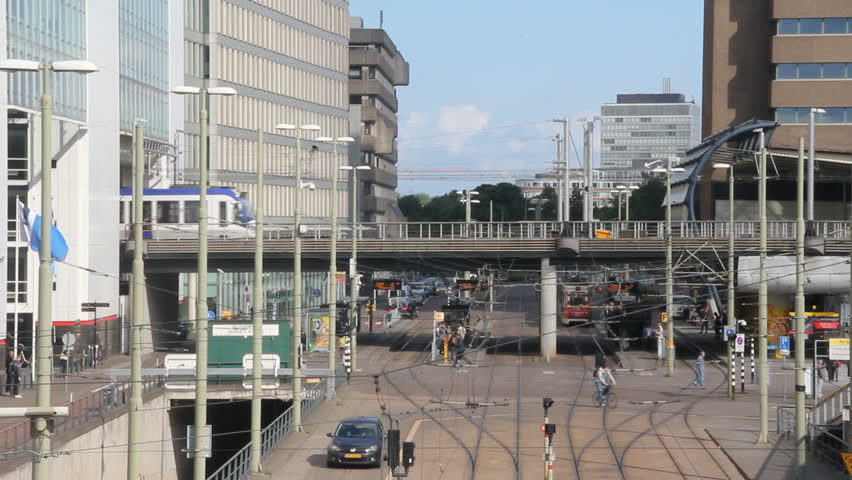 Stock video of tram rides on an elevated track | 1266625 | Shutterstock