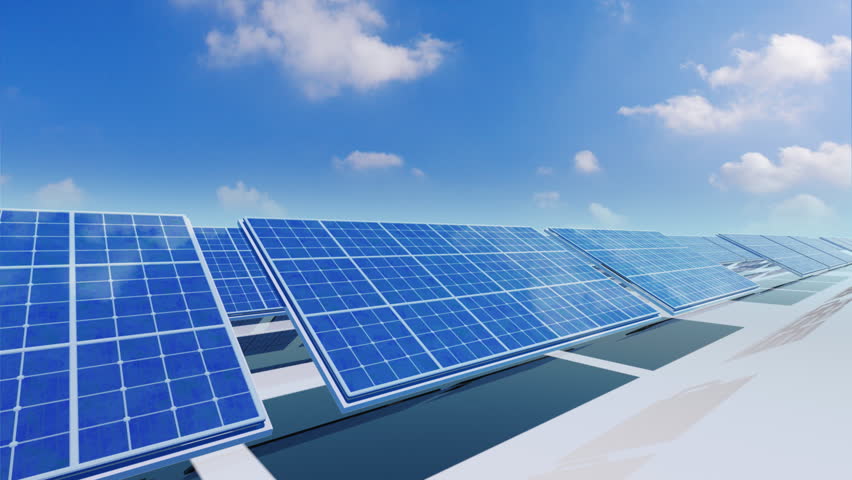 solar panels, solar power plants. stok videosu | 1271545 | Shutterstock