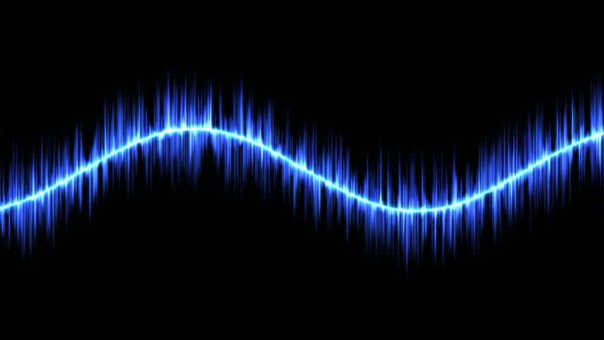 Abstract Audio Sound Wave Particle Animation - Loop Blue Stock Footage ...