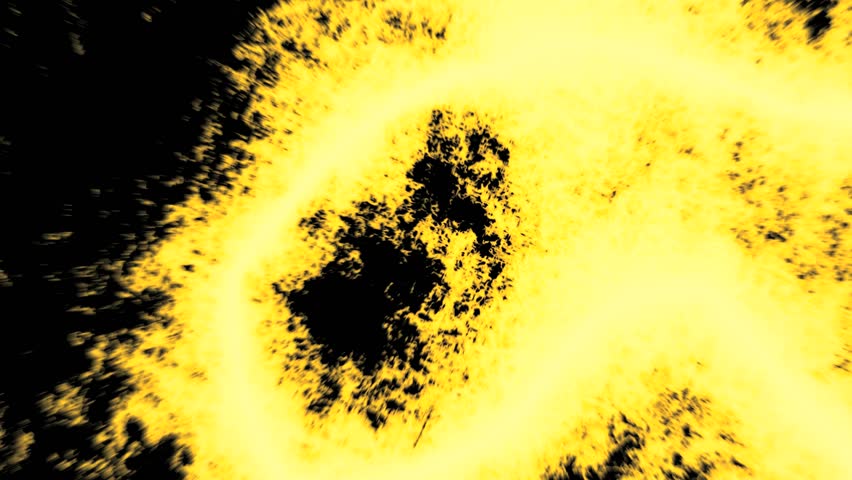 Spreading Yellow Plasma. Abstract Background Stock Footage Video (100% ...