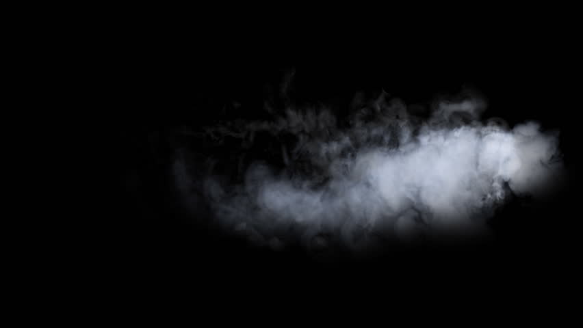 Smoke Flowing Over a Black Stock Footage Video (100% Royalty-free ...