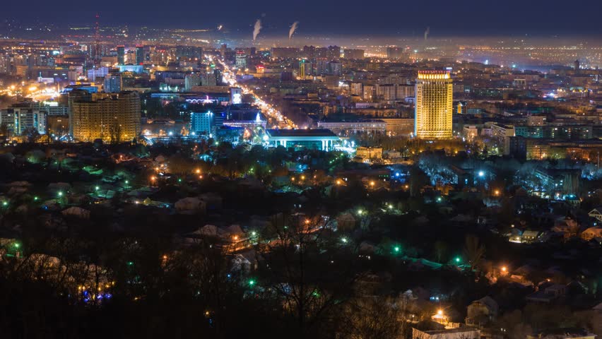 Almaty - Decembre 2015: Beautiful Stock Footage Video (100% Royalty ...
