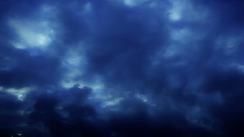 Vaporous Blue Clouds Float Through Stock Footage Video (100% Royalty ...