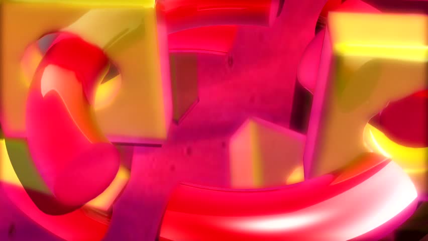 Spinning Red Orange Objects Stock Footage Video (100% Royalty-free ...