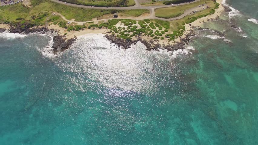 Aerial View Of Calm Sandy Bay Port Willunga With Old Shipping Jetty ...