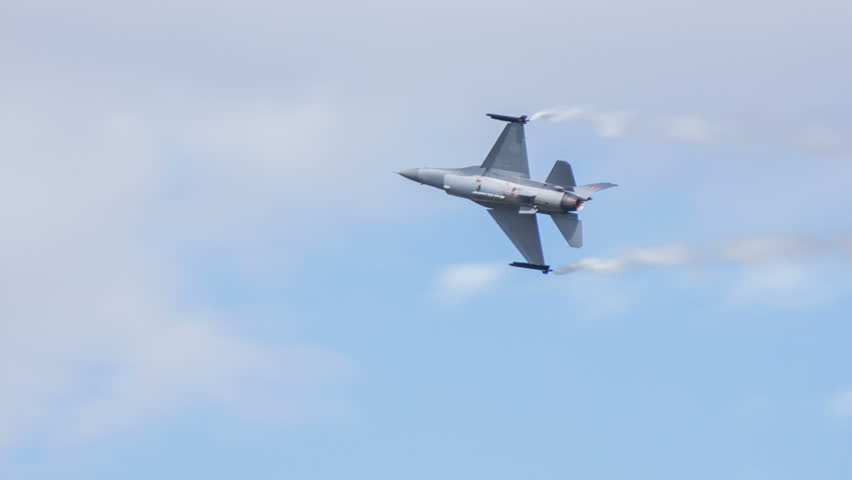 Jet Aircraft Slowly Circle in Stock Footage Video (100% Royalty-free ...