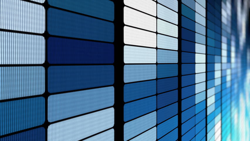 Led Wall Equalizer Blue Pattern Stock Footage Video (100% Royalty-free ...