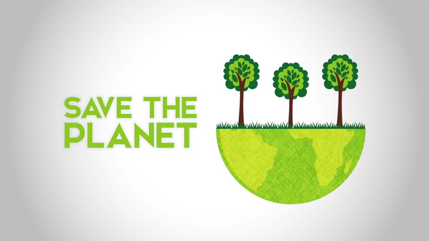 Save The Planet Design, Video Animation Stock Footage Video 14349493 ...