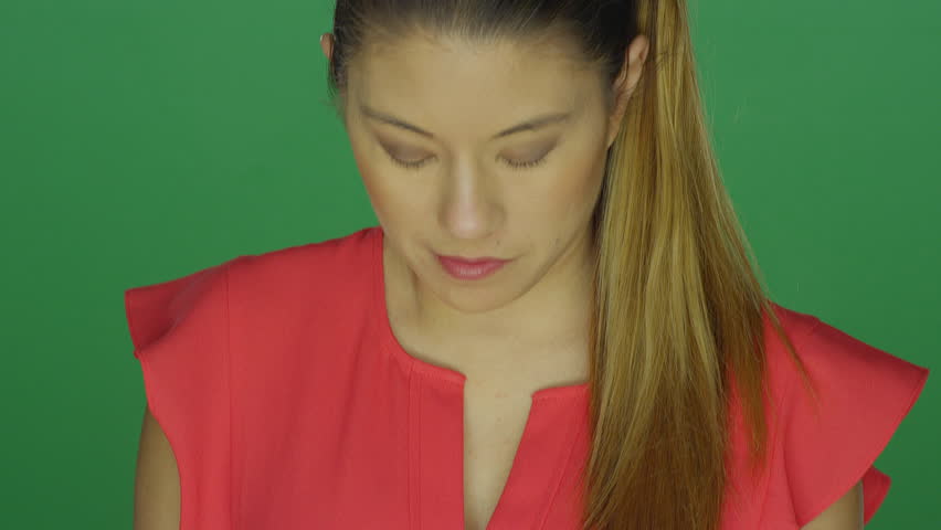 Stock video of beautiful young lady raising her eyebrows | 14361595 ...