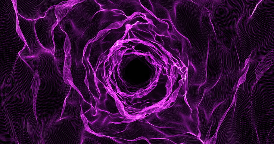 Seamlessly Loopable Purple Flames Waving Around A Circle Space Stock ...